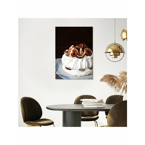 Картина на холсте с подрамником Инжирный торт 60х80