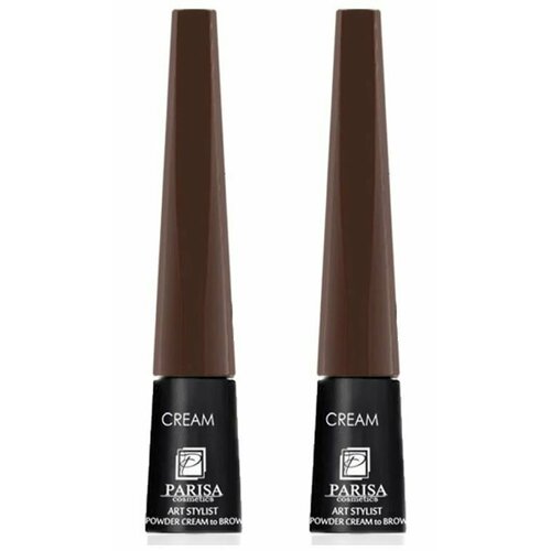 Parisa Cosmetics Пудра-крем для бровей Art Stylist Powder Cream To Brow, № 04 Темно-шоколадный, 2 шт