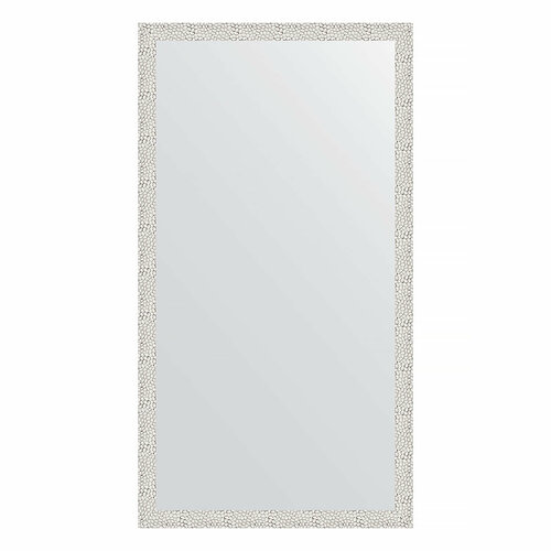 Зеркало настенное EVOFORM в багетной раме чеканка белая, 71х131 см, для гостиной, прихожей, кабинета, спальни и ванной комнаты, BY 3290