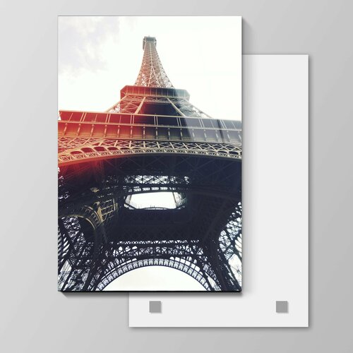 Картина на стекле - "Эйфелева башня снизу" размер 75-50 см