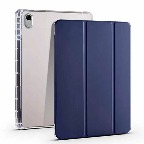 Чехол для планшета Huawei MatePad 11.5 (2023) 11.5 дюйма (BTK-W09/AL09), держатель для стилуса, из мягкого силикона (темно-синий)