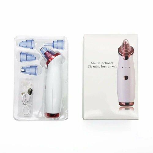 Прибор для микродермабразии и вакуумной чистки лица, аппарат, массажёр, вакуумный очиститель пор, аппарат для очищения кожи