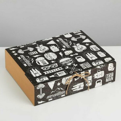 Коробка складная подарочная "Мужская", 31 x 24.5 x 8 см