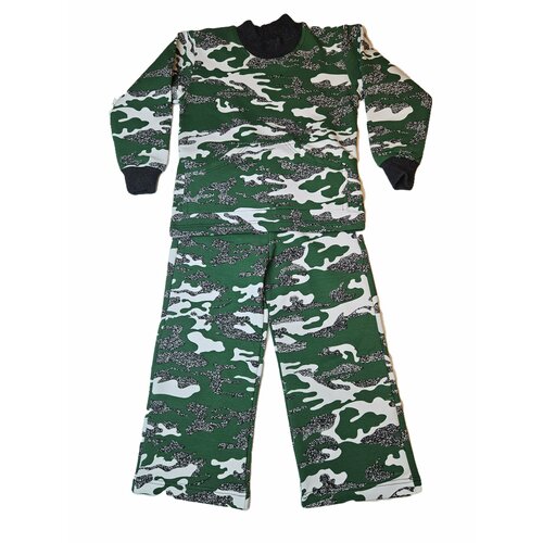 Комплект одежды Сказка, размер 122/128-64, серый, зеленый