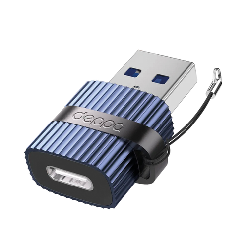 Переходник Deppa Type-C - USB 3.0 (73134) Blue