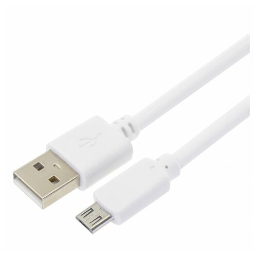 Дата-кабель USB-MicroUSB, 3.0 м, белый