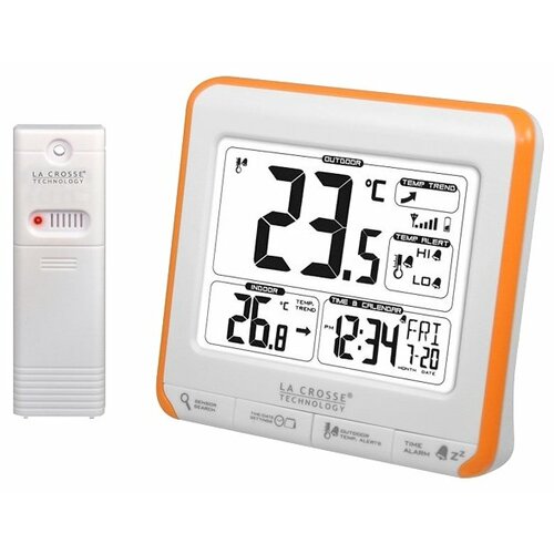 Термометр La Crosse WS6811, белый / оранжевый