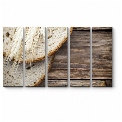 Модульная картина Ломтики горячего хлеба 100x60