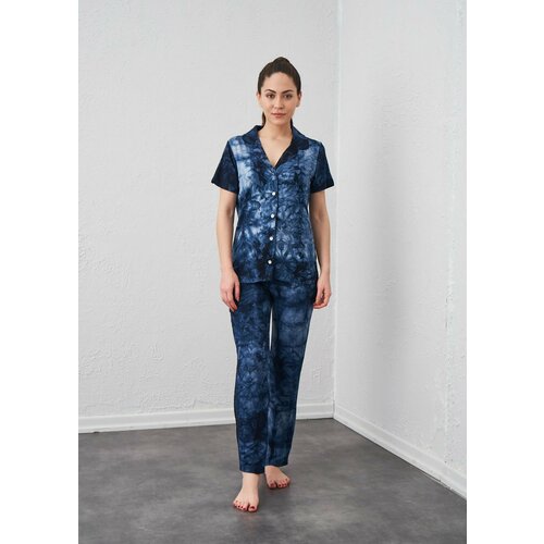 Пижама  Relax Mode, размер 44, синий, белый