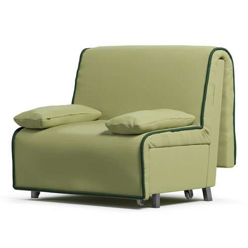 Диван-кровать DeCanto 100 П (с подушками) Mura 33-Amigo Green (103х105х95, СМ 103х203)