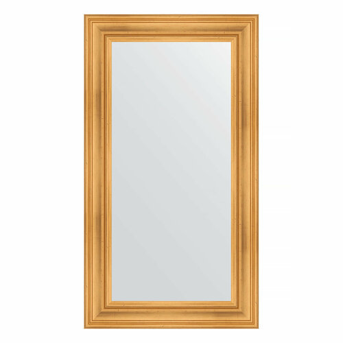 Зеркало настенное EVOFORM в багетной раме травленое золото, 62х112 см, для гостиной, прихожей, кабинета, спальни и ванной комнаты, BY 3091