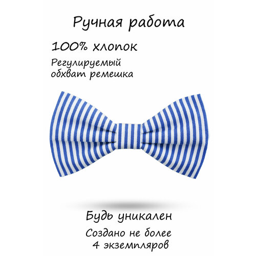 Бабочка HAPPYBOWTIE, синий, белый