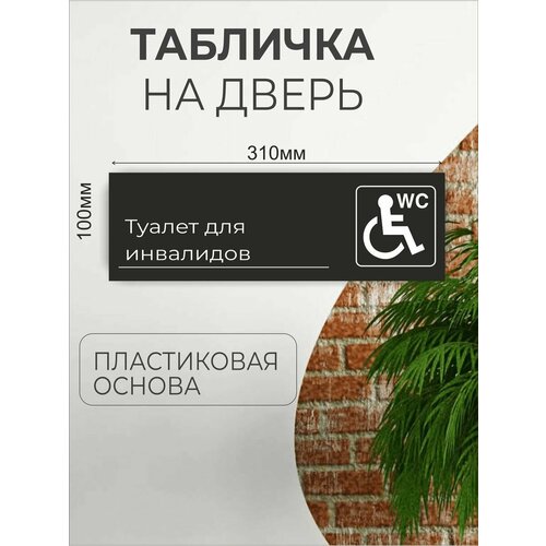 Табличка информационная для офиса кафе Туалет Для Инвалидов