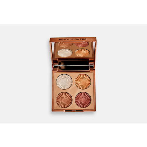 Палетка теней для ВЕК REVOLUTION PRO, GODDESS GLOW EYE QUAD 4.8мл