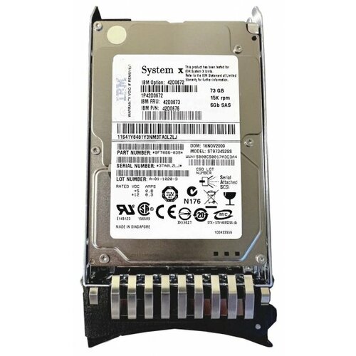 Жесткий диск IBM 42D0676 73Gb 15000 SAS 2,5" HDD