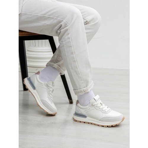 Кроссовки Lonza footwear, полнота 6, размер 38, белый, бежевый