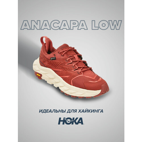 Кроссовки HOKA Anacapa low GTX, полнота B, размер US5.5B/UK4/EU36 2/3/JPN22.5, красный