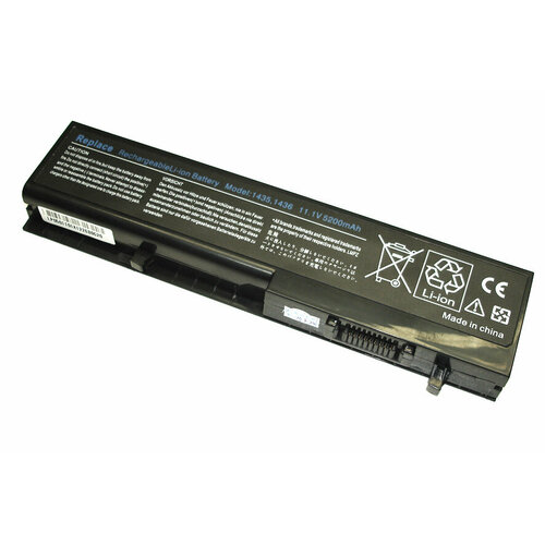 Аккумулятор для ноутбука Dell Studio 1435-1436 10.8-11.1V 5200mAh черный OEM
