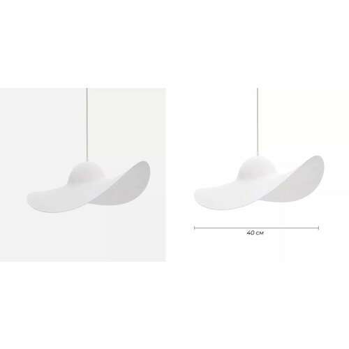 Luminaire / HATEL-WT Светильник подвесной HAT ELEGE, 40 см, белый