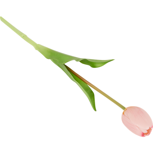 Тюльпаны искусственный Soft touch 1 шт, цвет розовый