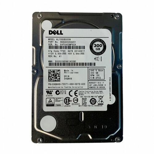 Жесткий диск Dell V39M5 300Gb SAS 3,5" HDD