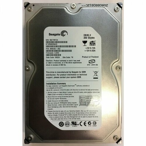 Жесткий диск Seagate ST3250820ACE 250Gb 7200 IDE 3.5" HDD