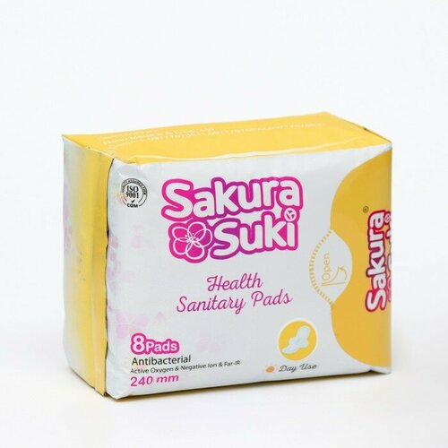 Sakura Suki Прокладки гигиенические Sakura Suki Женские 240 мм дневные, 8 шт