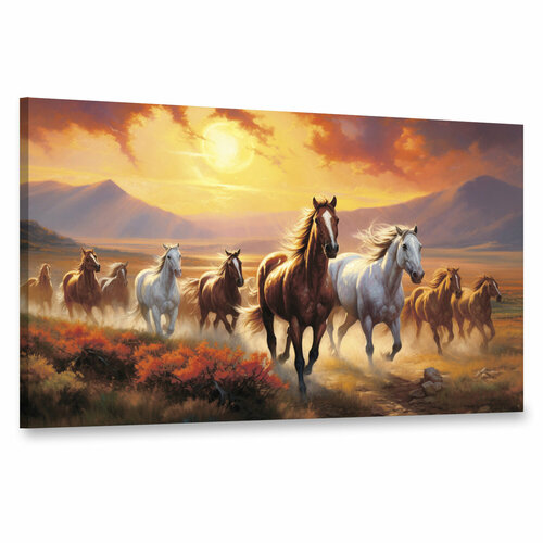 Интерьерная картина 100х60 "лошадь"