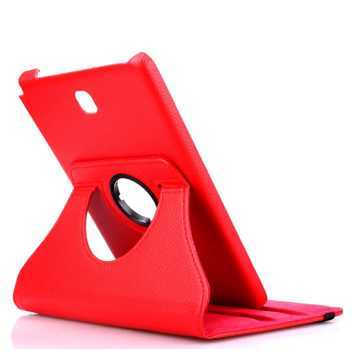 Чехол MyPads для планшета Samsung Galaxy Tab S 8.4 поворотный роторный оборотный красный кожаный
