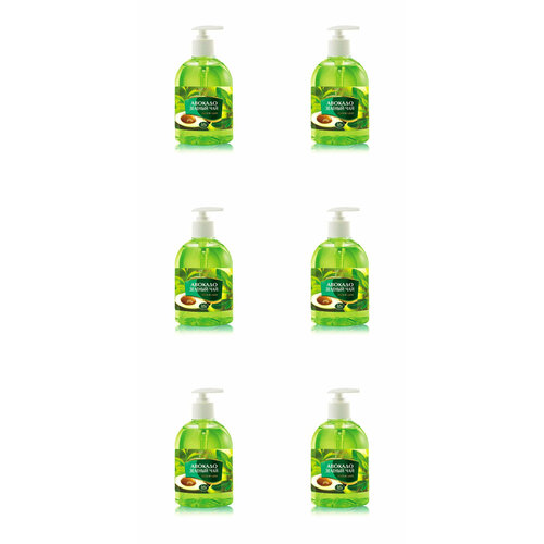 Iris cosmetic Жидкое мыло Aroma Line Авокадо и Зеленый чай, 500 мл, 6 шт/