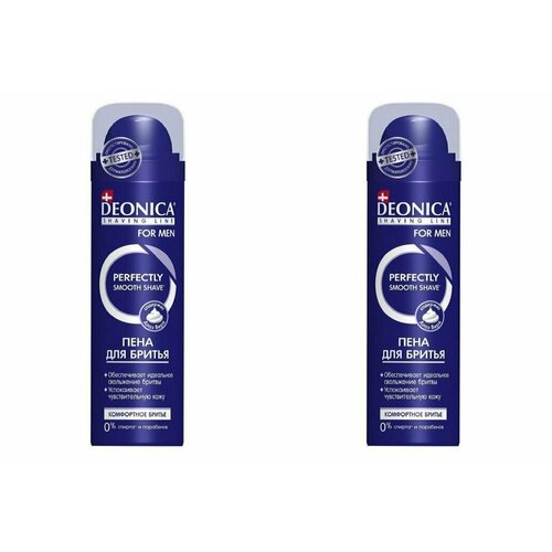 DEONICA Пена для бритья For Men Комфортное бритье, 240 мл, 2 шт