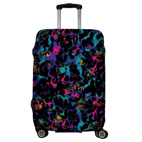 Чехол для чемодана LeJoy, размер L, фиолетовый, бирюзовый