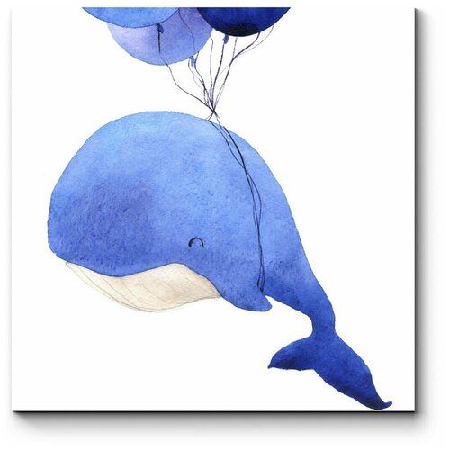 Модульная картина Голубая мечта кита 30x30