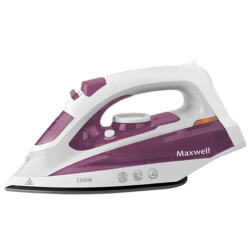 Утюг Maxwell MW-3058, белый/фиолетовый