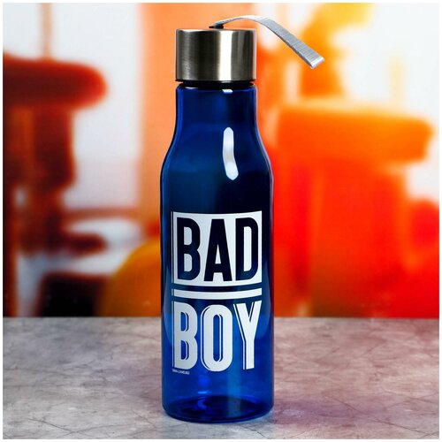 Бутылка SVOBODA VOLI "Bad boy", для воды, объем 650 мл, цвет синий
