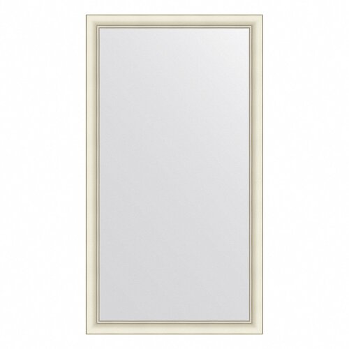 Зеркало Evoform Definite 74x134, в багетной раме, белый с серебром 60мм BY 7623