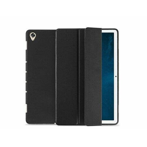 Защитный чехол-книжка MyPads из импортной кожи с функцией засыпания для Huawei MatePad T 10s LTE, Т10 LTE /WiFi (2020) / MatePad C5e (AGS3K-L09) че.