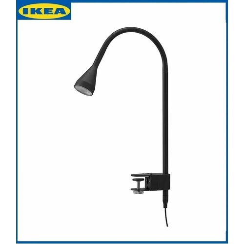 Светодиодный точечный светильник с зажимом икеа нэвлинге, 1.9 Вт, черный. IKEA NAVLINGE.
