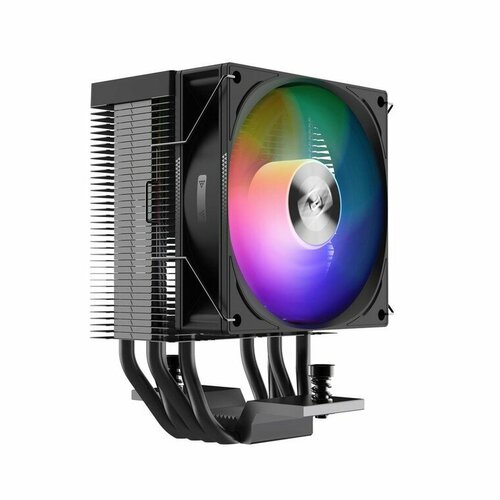 PCCooler Вентиляторы R400 ARGB BK S115X 1200 1700 AM4 AM5 TDP 180W, 90mm ARGB Fan, 4 тепловые трубки 6мм, 650-2200RPM, 28,3dBa