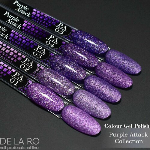 Гель-лак Delaro, коллекция Purple Attack #007, 10 ml