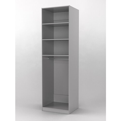 Гардеробный шкаф "Комфорт" №3, Серый 70 x 60 x 240 см