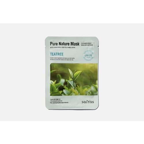 Маска для лица тканевая ANSKIN Secriss Pure Nature Tea Tree / количество 1 шт