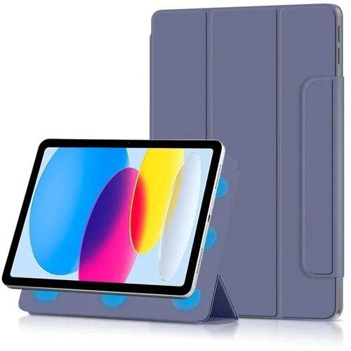 Чехол-книжка Comma Rider Series Double Sides Magnetic Case with Pencil slot для iPad 10 10.9" (2022) (Цвет: Gray Purple)
