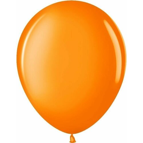 Шарики воздушные (5'/13 см) Оранжевый (220), пастель, 100 шт. набор шаров на праздник