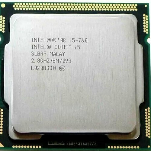 Процессор Intel Core i5-760 Lynnfield LGA1156,  4 x 2800 МГц, BOX с кулером