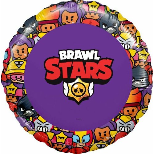 Воздушный шар, Весёлая затея, Brawl Stars Команда бойцов фиолетовый