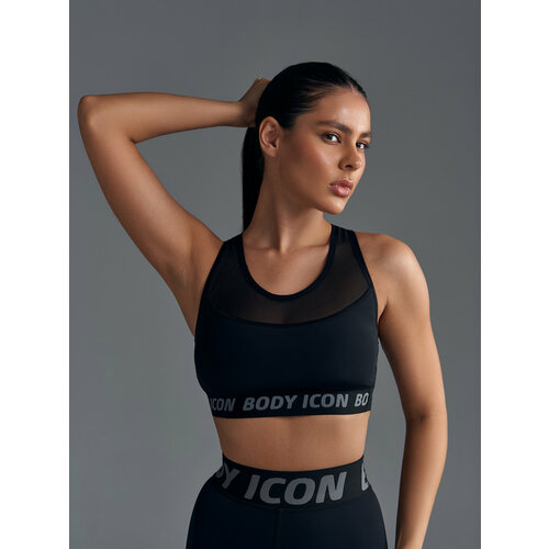 Кроп-топ BODY ICON, размер 2XL, черный