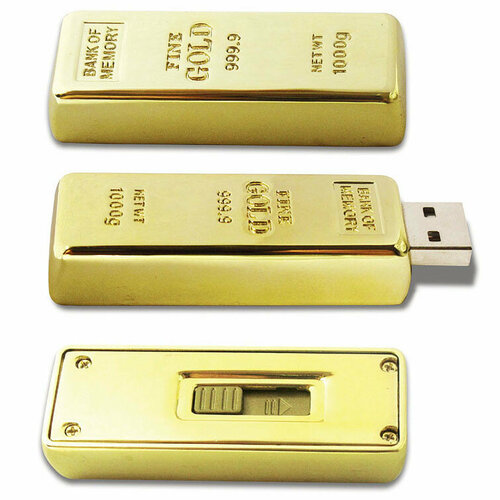 Набор Флешка USB-накопитель в виде слитка золота 4 Гб, 50 штук