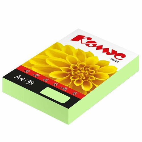 Бумага Комус A4 Color лагуна пастель (619948) 80 г/м², 50 л, лагуна пастель