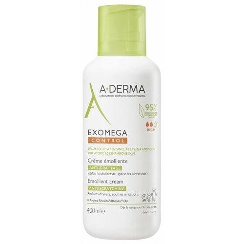 A-Derma EXOMEGA CONTROL Смягчающий крем для лица и тела, 400 мл